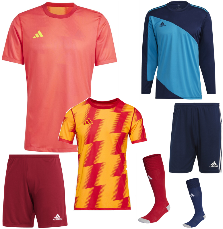 ADIDAS REVERSIBLE 24 KIT BUNDLE RED YELLOW – Team Sport Direct