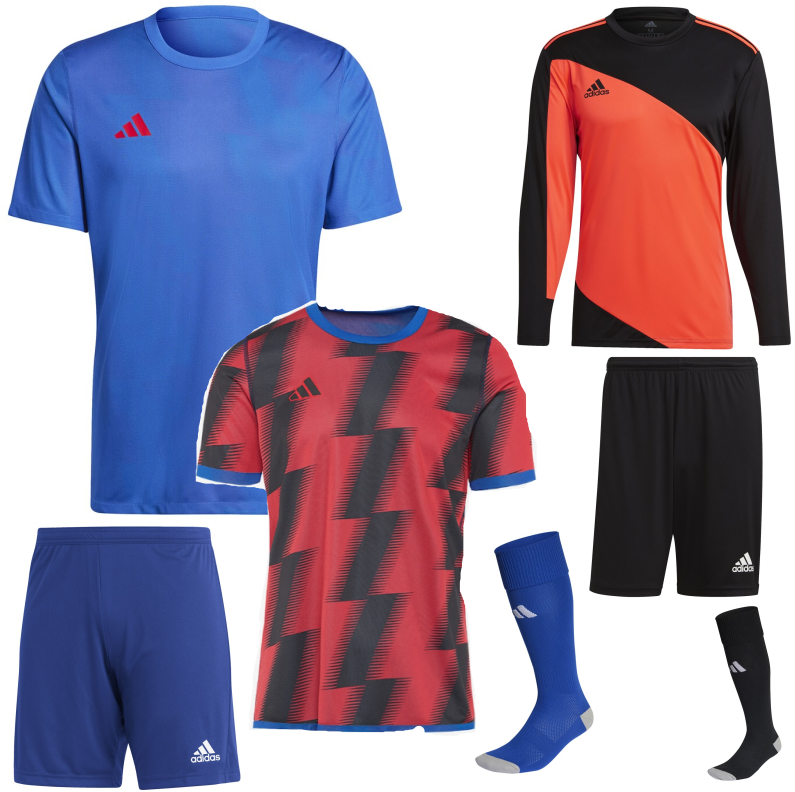 ADIDAS REVERSIBLE 24 KIT BUNDLE BLUE RED – Team Sport Direct