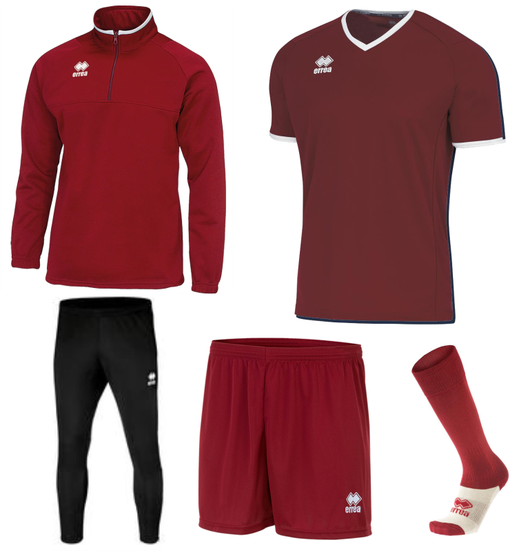 Errea Classic Training Bundle Maroon – Team Sport Direct