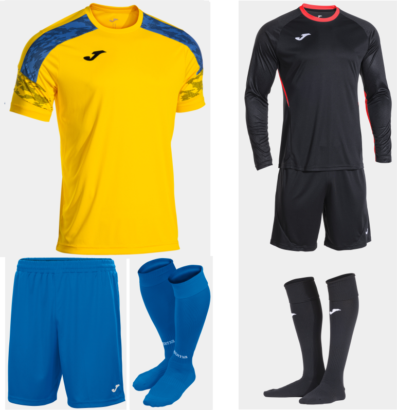 JOMA CHAMPIONSHIP VIII KIT BUNDLE YELLOW ROYAL – Team Sport Direct