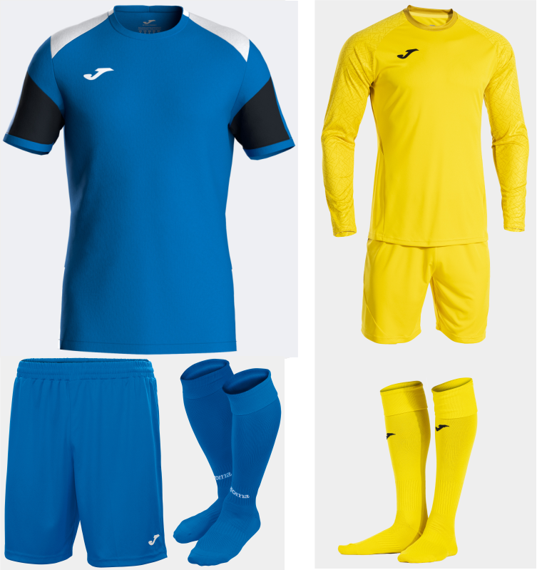 JOMA DANUBIO IV KIT BUNDLE ROYAL WHITE BLACK – Team Sport Direct