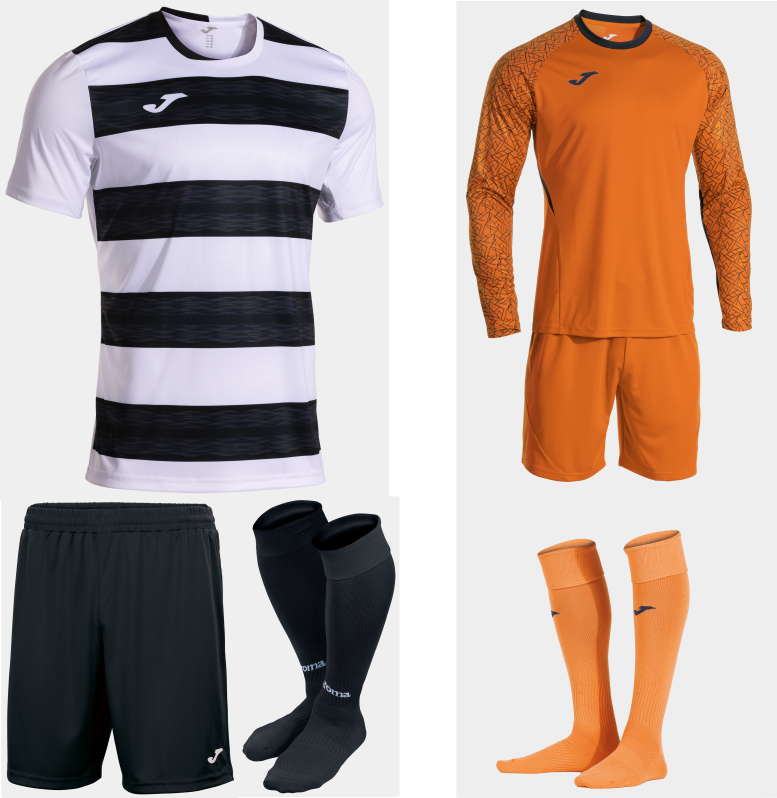 JOMA EUROPA VI KIT BUNDLE WHITE BLACK – Team Sport Direct