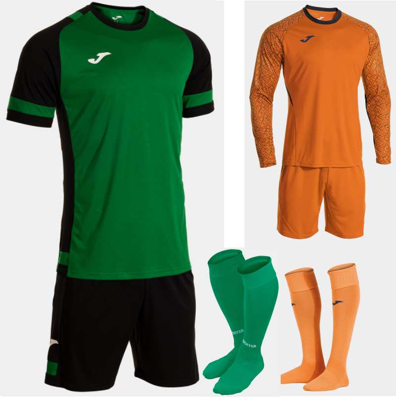JOMA LIDER KIT BUNDLE GREEN MEDIUM BLACK – Team Sport Direct