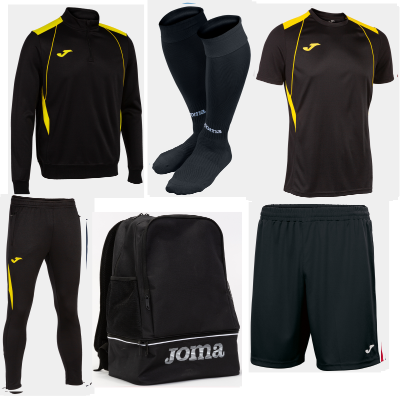 Joma Championship VII Black Yellow Training Bundle – Team Sport Direct