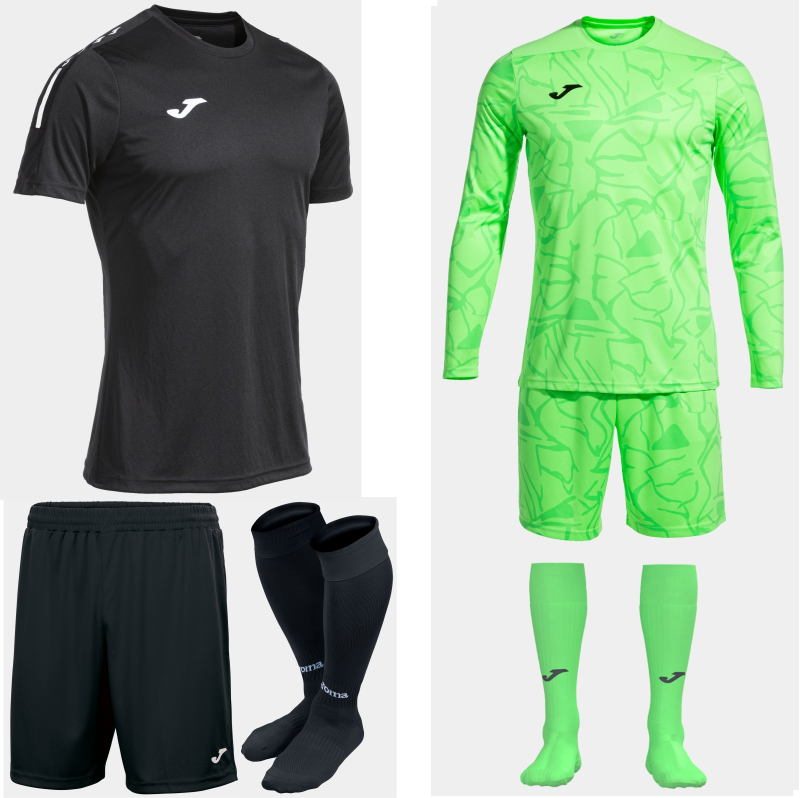 Joma Olimpiada Kit Bundle Black – Team Sport Direct