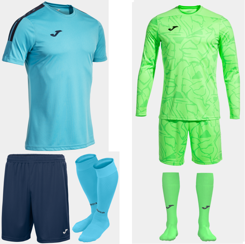 Joma Olimpiada Kit Bundle Turquoise Fluor Dark Navy – Team Sport Direct