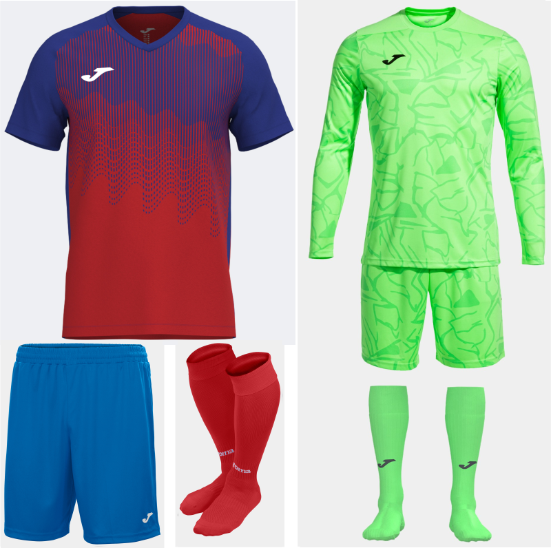 Joma Tiger VI Kit Bundle Red Royal – Team Sport Direct