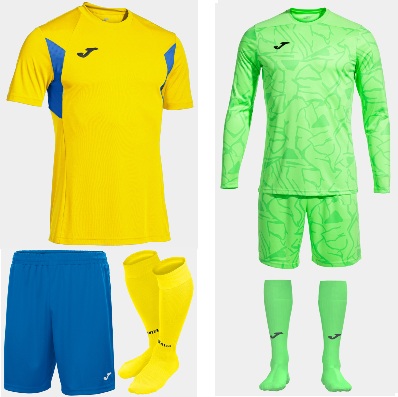 Joma Winner III SS Kit Bundle Yellow Royal – Team Sport Direct