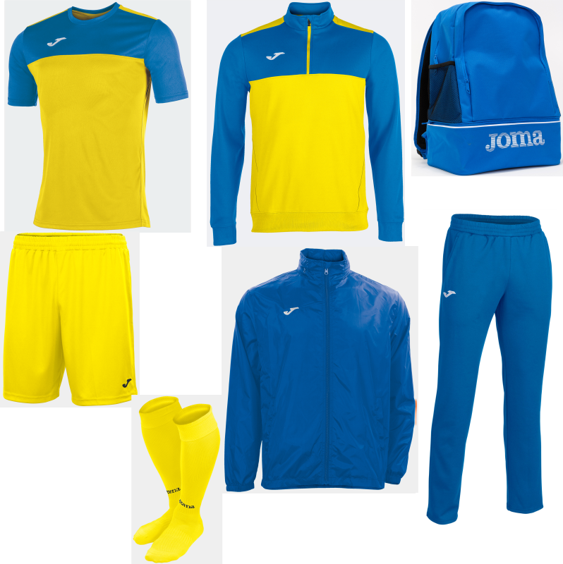 JOMA WINNER TRAINING BUNDLE YELLOW ROYAL – Team Sport Direct