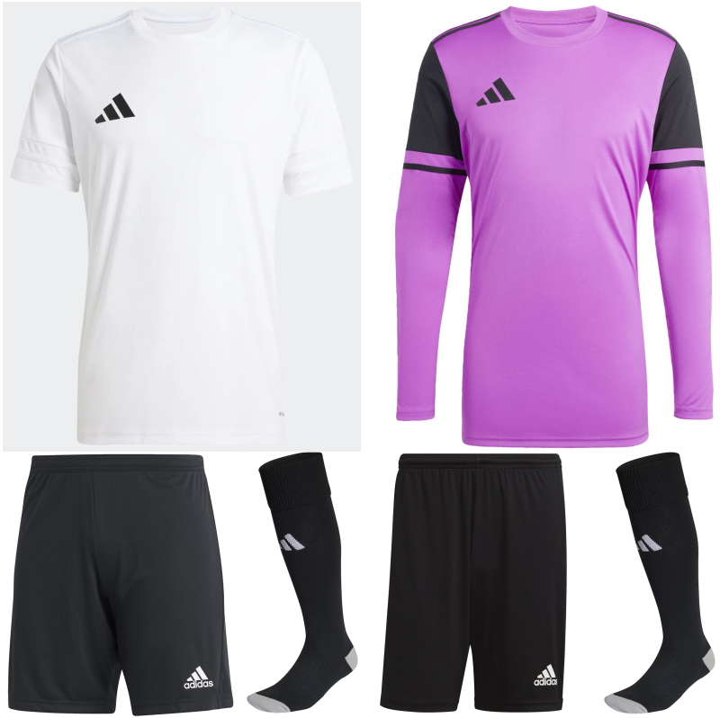 ADIDAS SQUADRA 25 KIT BUNDLE WHITE WHITE BLACK – Team Sport Direct