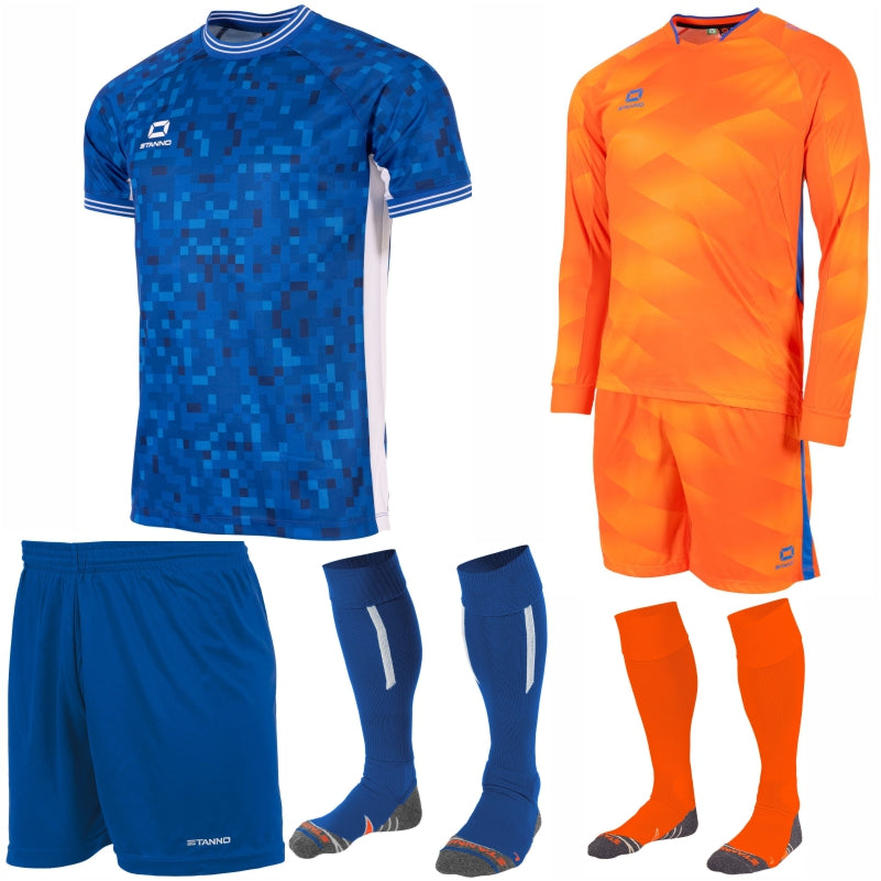 Stanno Pixel SS Kit Bundle Royal/White – Team Sport Direct
