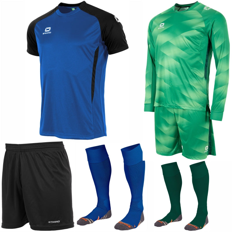 Stanno Stadio SS Kit Bundle Royal/Black – Team Sport Direct