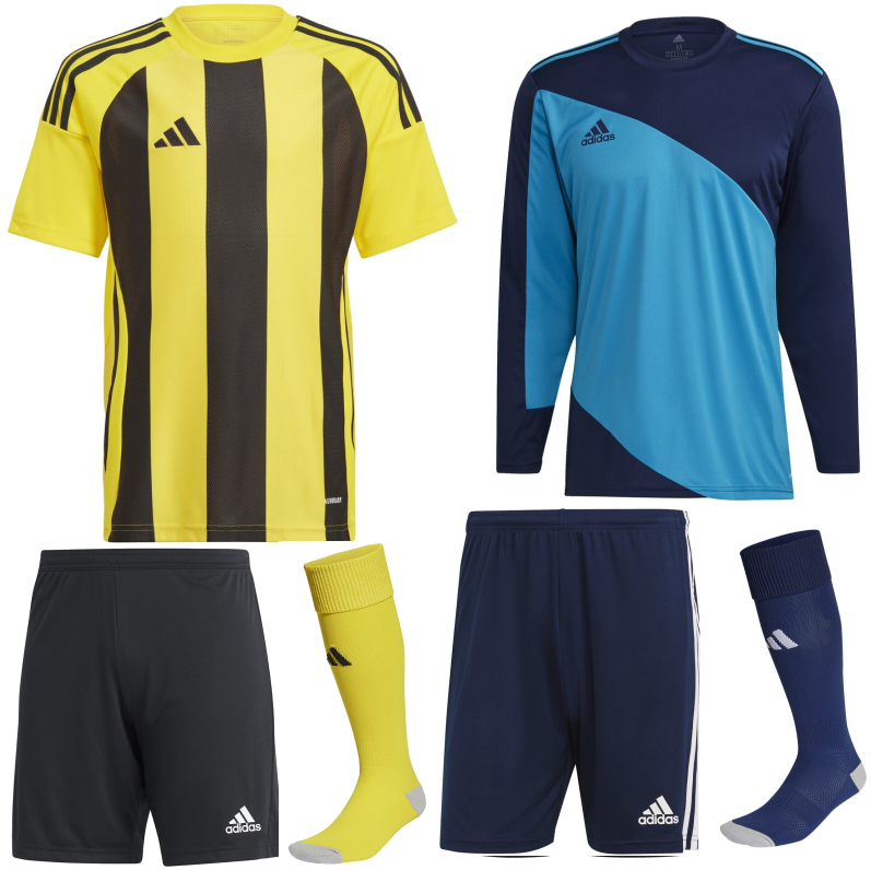 ADIDAS STRIPED 24 KIT BUNDLE YELLOW BLACK – Team Sport Direct