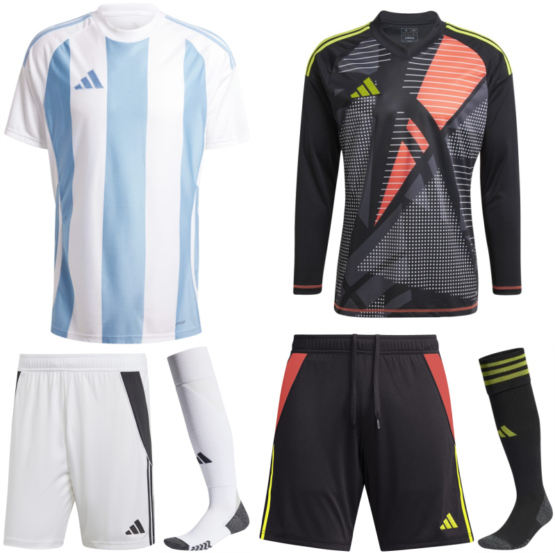 ADIDAS STRIPED 24 PREMIUM KIT BUNDLE SKY WHITE – Team Sport Direct
