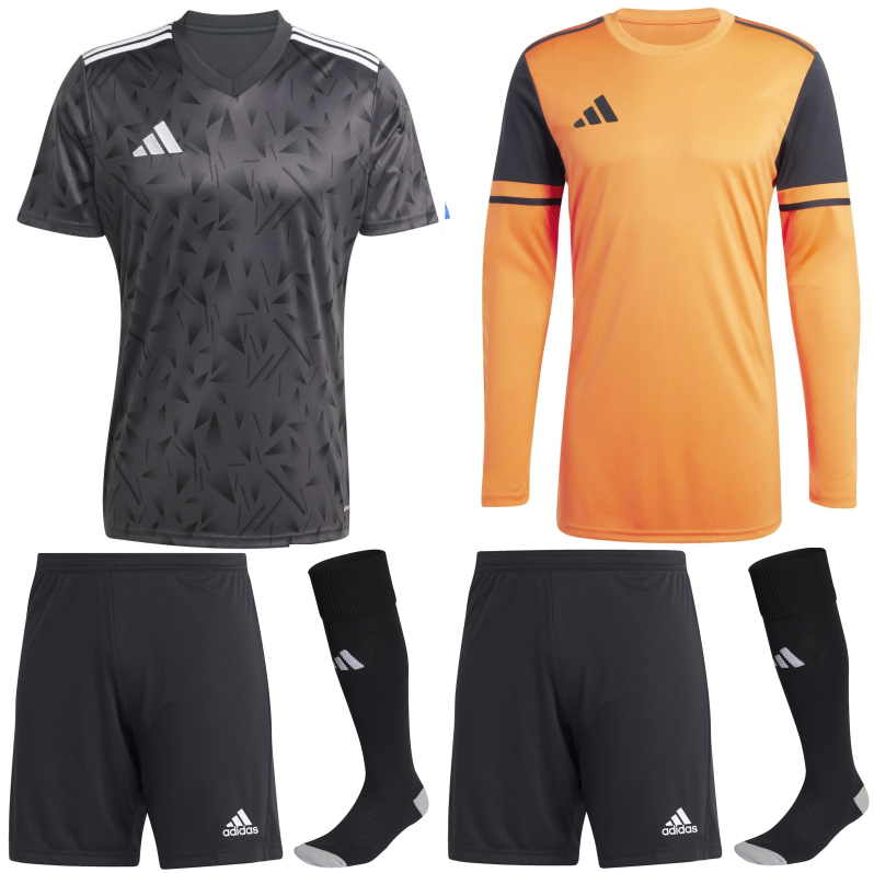 ADIDAS TEAM ICON 25 KIT BUNDLE BLACK WHITE – Team Sport Direct