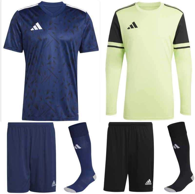 ADIDAS TEAM ICON 25 KIT BUNDLE TEAM NAVY BLUE WHITE – Team Sport Direct