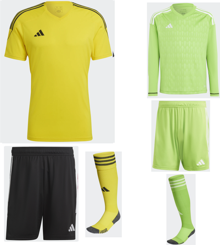 ADIDAS TIRO 23 PREMIUM SS KIT BUNDLE TEAM YELLOW BLACK – Team Sport Direct