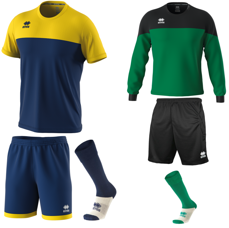 ERREA BRANDON SS KIT BUNDLE NAVY YELLOW – Team Sport Direct