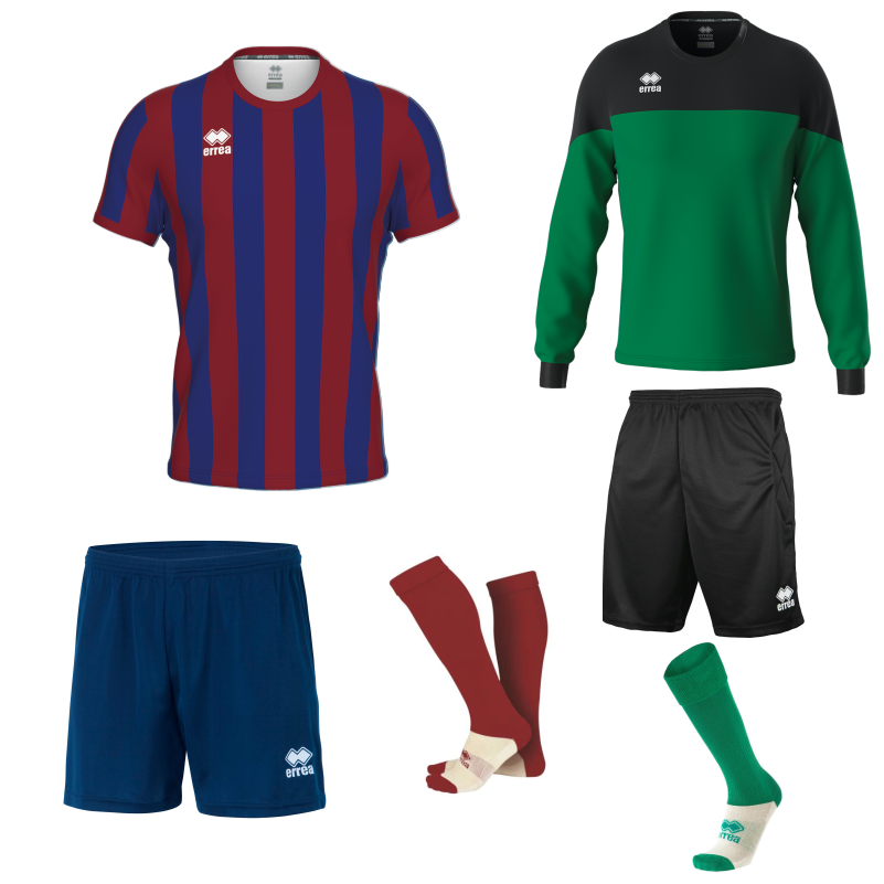 ERREA STRIP SS KIT BUNDLE ROYAL MAROON – Team Sport Direct