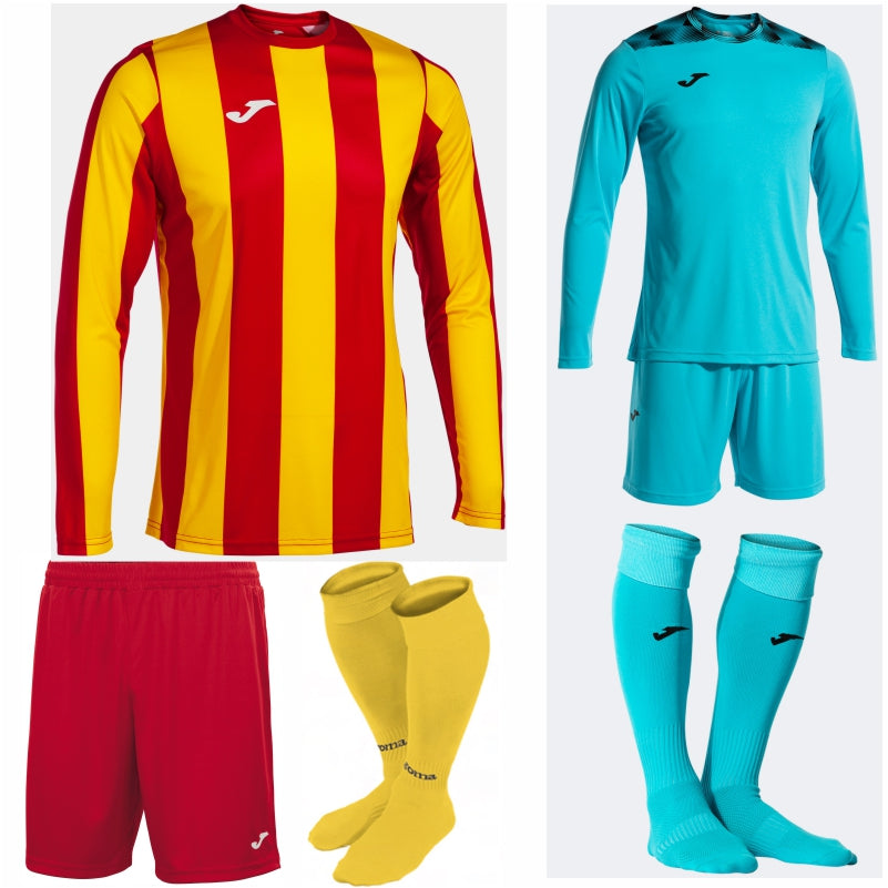 JOMA INTER CLASSIC LS KIT BUNDLE RED/YELLOW – Team Sport Direct