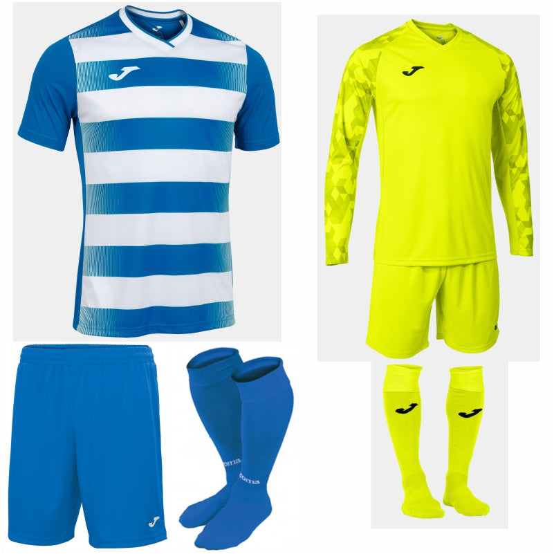 JOMA EUROPA V SS KIT BUNDLE ROYAL/WHITE – Team Sport Direct