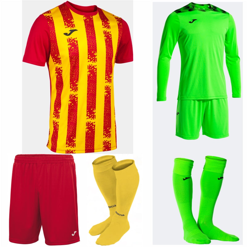 JOMA INTER III SS KIT BUNDLE RED/YELLOW – Team Sport Direct
