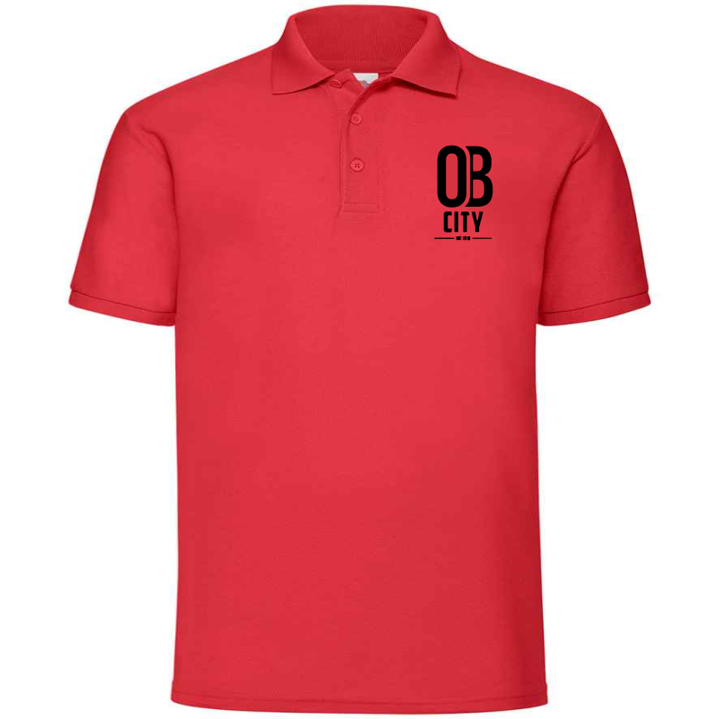 OB CITY POLO RED – Team Sport Direct