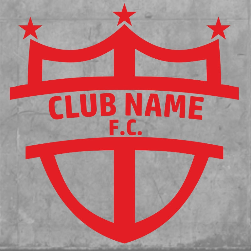 Stock Badge 7 Red – Team Sport Direct