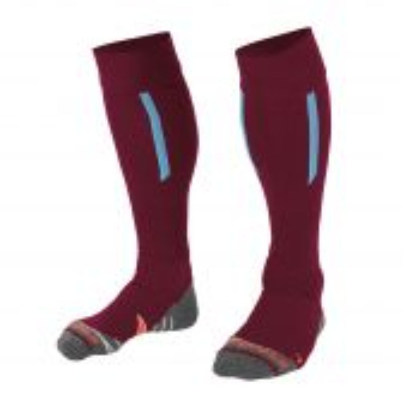 STANNO FORZA II SOCKS BURGUNDY SKY BLUE – Team Sport Direct