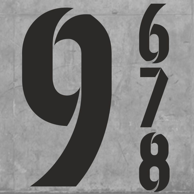 Striker Numbers Large Black – Team Sport Direct